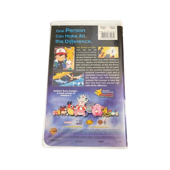 Pokemon | Media | Pokemon 200 The Movie Vhs Clamshell Pikachu Anime Y2k ...
